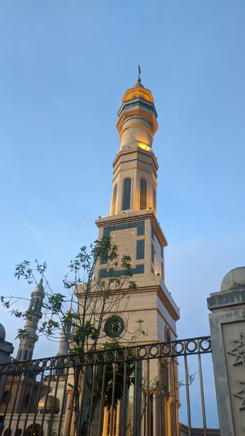 The Islamic Center Mosque in Samarinda Stock Image - Image of cathedral ...