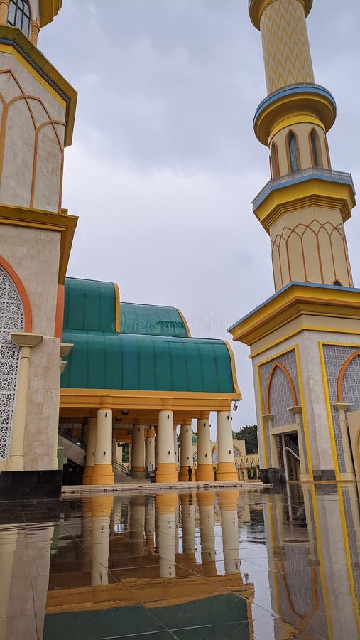 Islamic Center One of the Biggest Mosques on Lombok Island Stock Image ...
