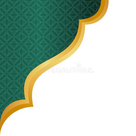 Islamic Corner Decoration stock vector. Illustration of ornament ...