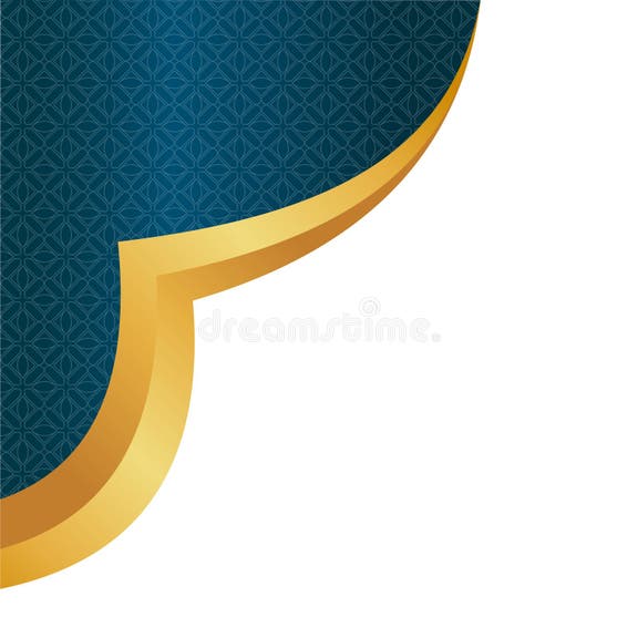 Islamic Corner Decoration stock vector. Illustration of cover - 332687741