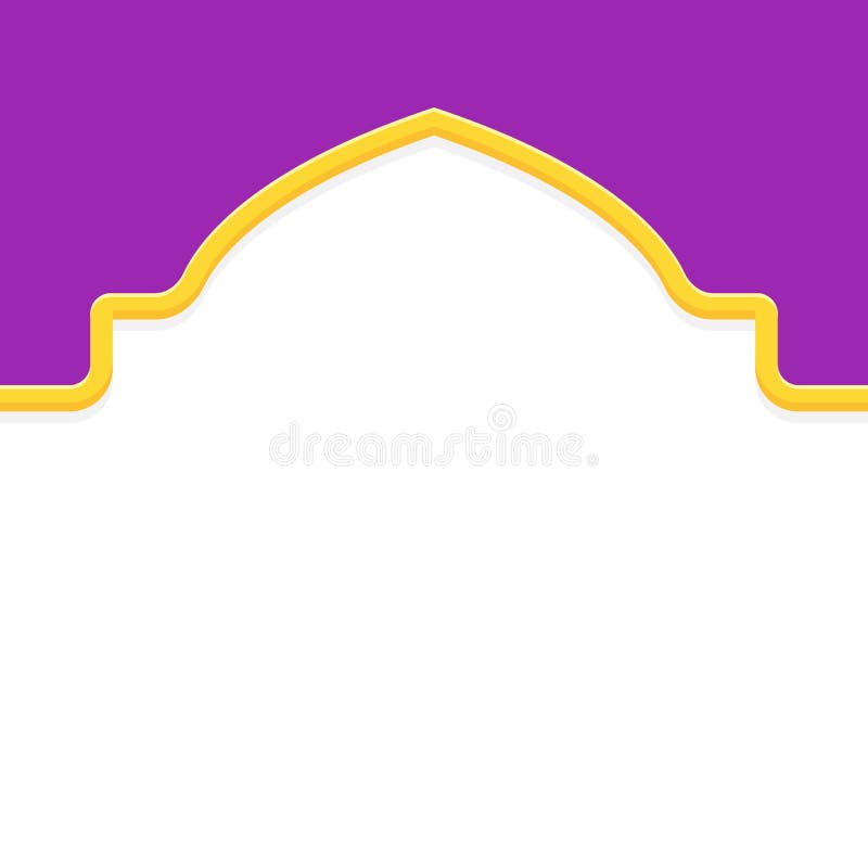 Islamic Decoration Vector Design Mosque Dome Shape Stock Vector ...