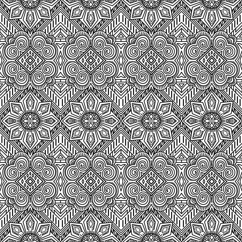 Islamic Drawing Vector Seamless Pattern Stock Vector - Illustration of ...