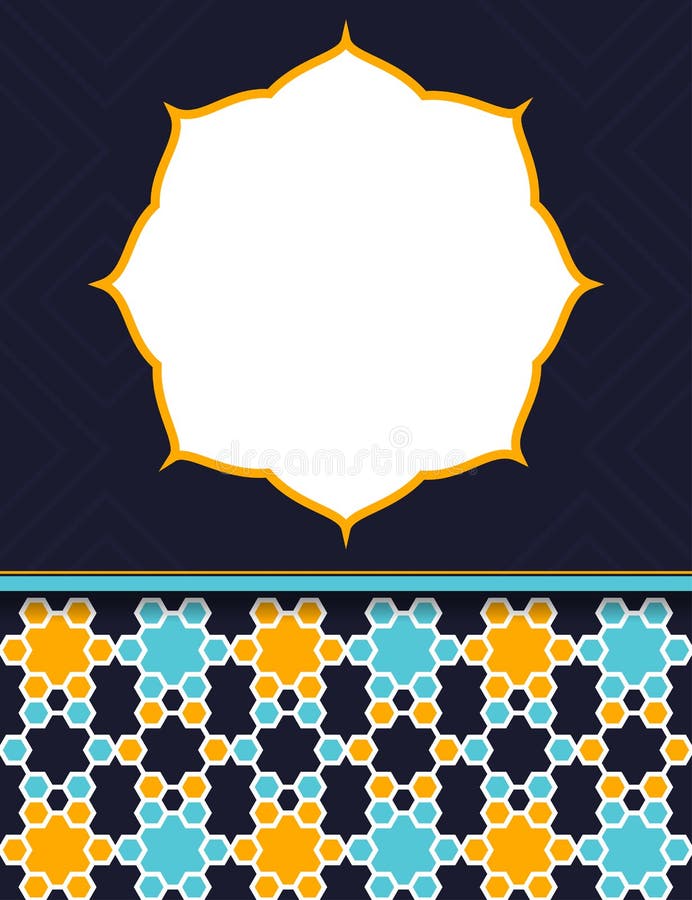 Blank Islamic Background with Mosque Stock Vector - Illustration of ...
