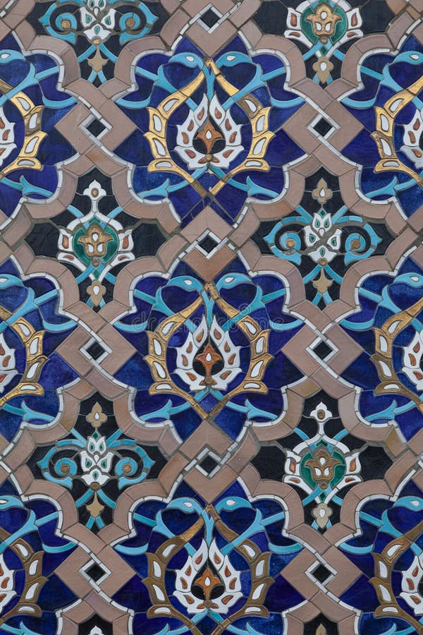 Islamic Floral Pattern of Colorful Ceramic Tiles Stock Image - Image of ...