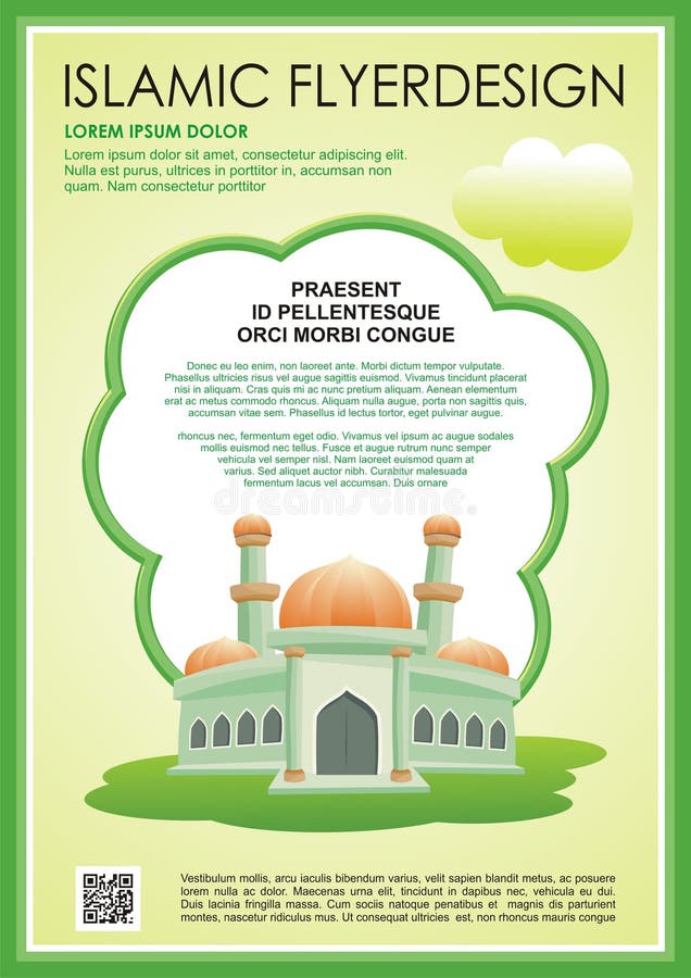 Islamic Flyer - Brochure Template, New & Modern Design Stock Vector ...