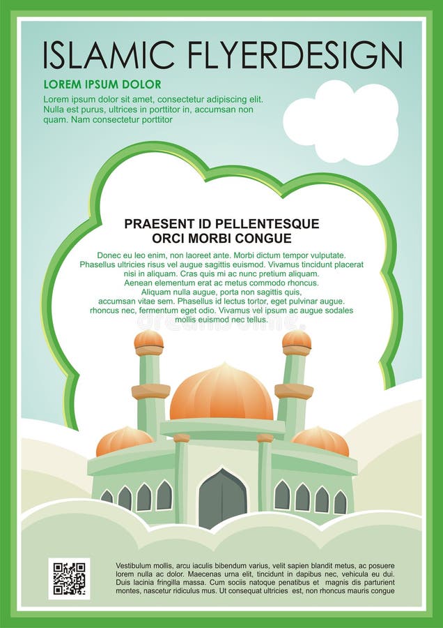 Islamic Flyer - Brochure Template, New & Modern Design Stock Vector ...
