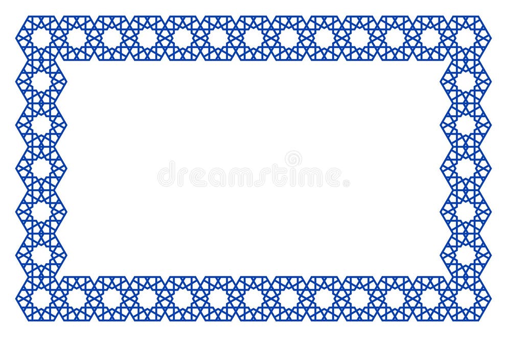 Islamic frame - cdr format stock vector. Illustration of frame - 371509814