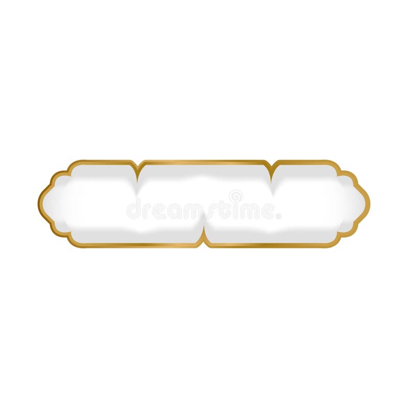 Islamic Frame Element Graphic or Clipart Concept Stock Vector ...