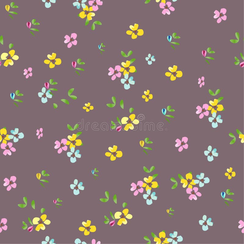 Vintage Seamless Pattern Vector Illustration. Great for Fabric ...