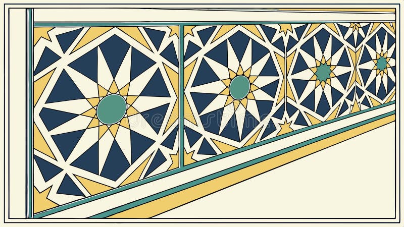 Islamic Geometric Fence, Decorative Pattern Vector Design Generative AI ...