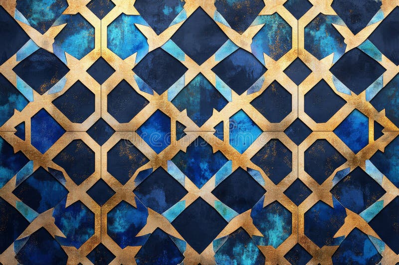 Islamic Geometric Pattern Art Stock Illustration - Illustration of ...