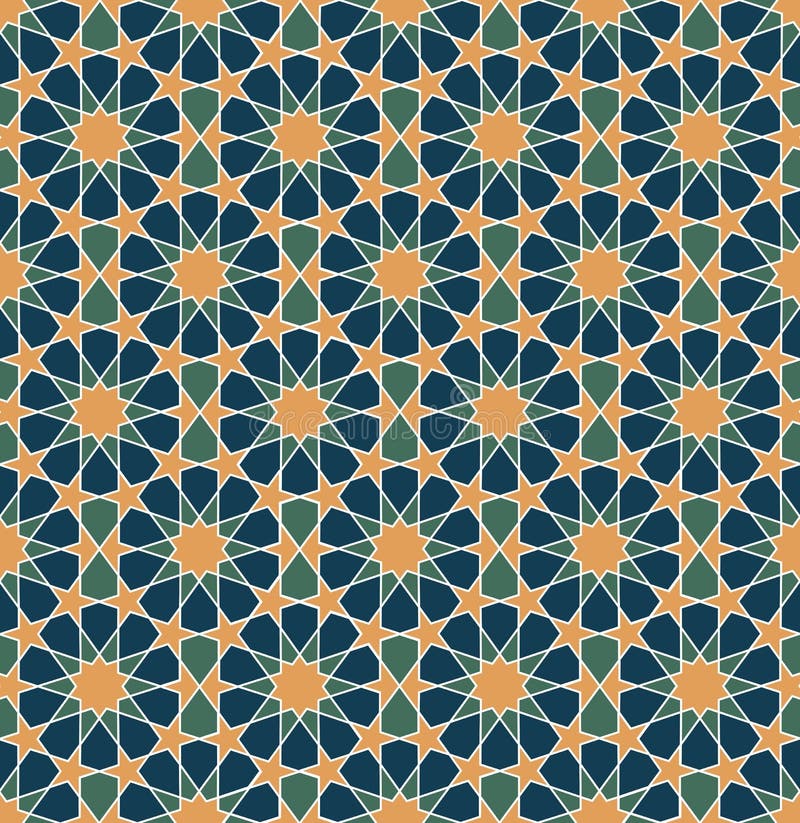 Islamic geometric pattern stock illustration. Illustration of arabic ...