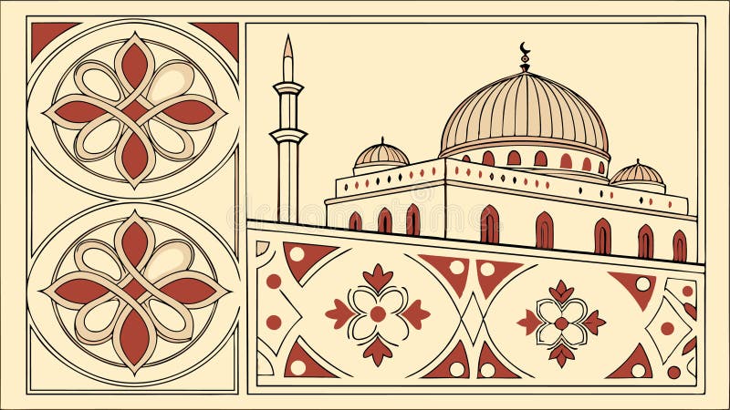 Islamic Geometric Pattern in Square Frame, Traditional and Symmetrical ...