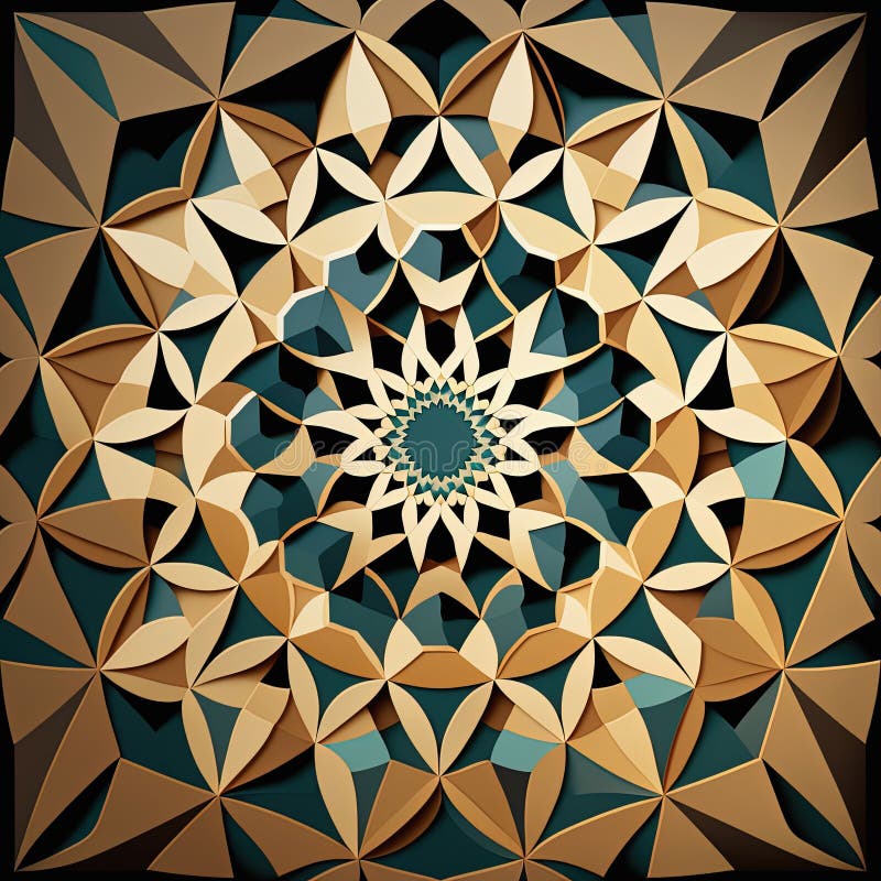Islamic Geometric Pattern in Traditional Ornamental Style Stock ...
