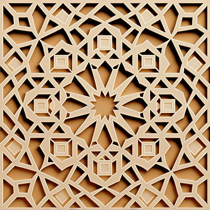 Islamic Geometric Pattern in Traditional Ornamental Style Stock Photo ...