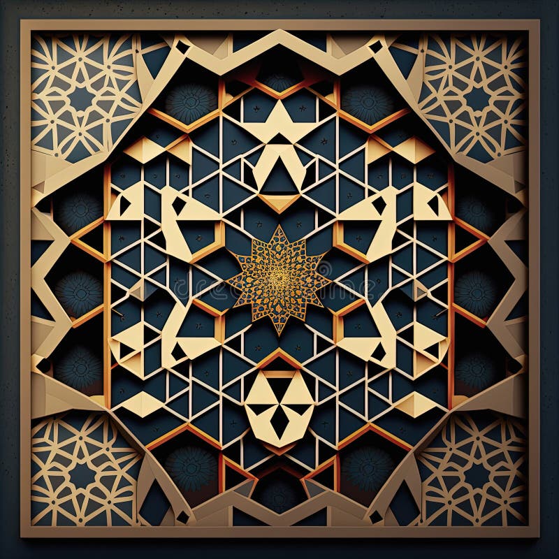 Islamic Geometric Pattern in Traditional Ornamental Style Stock ...