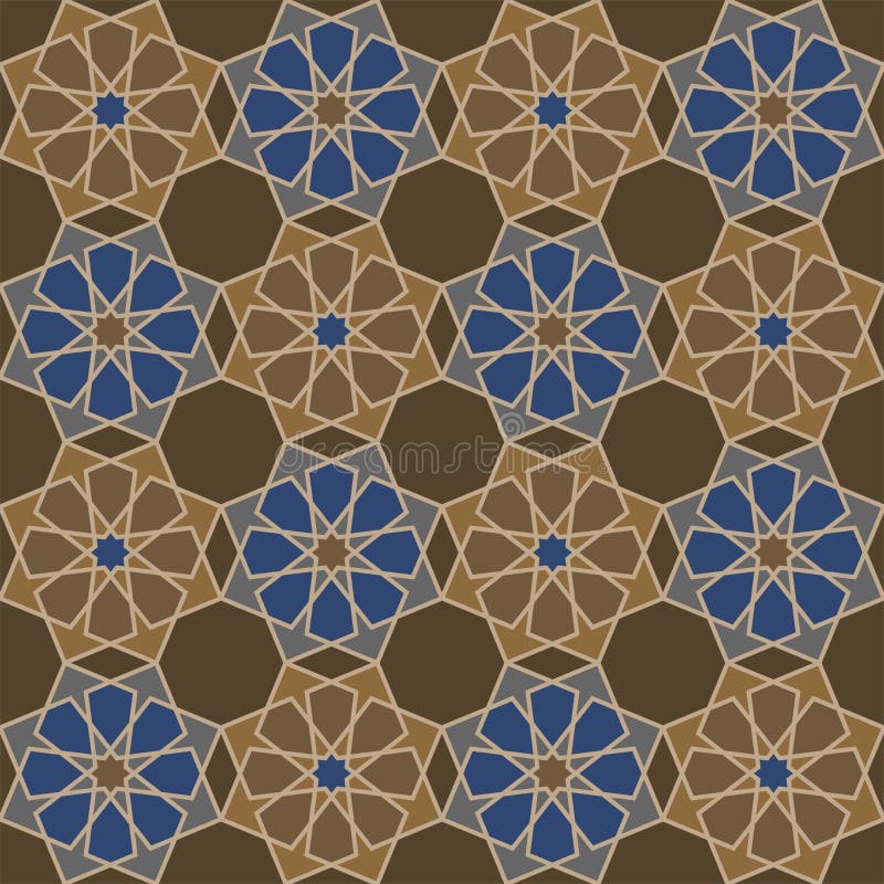 Islamic Geometric Seamless Pattern, Vector Illustration Stock Vector ...