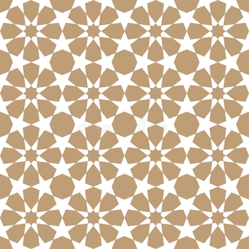 Islamic Geometric Seamless Pattern, Vector Illustration Stock Vector ...
