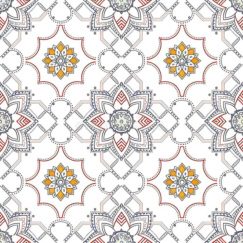 Islamic Geometric Seamless Pattern for Digital and Print Use, Ornate ...
