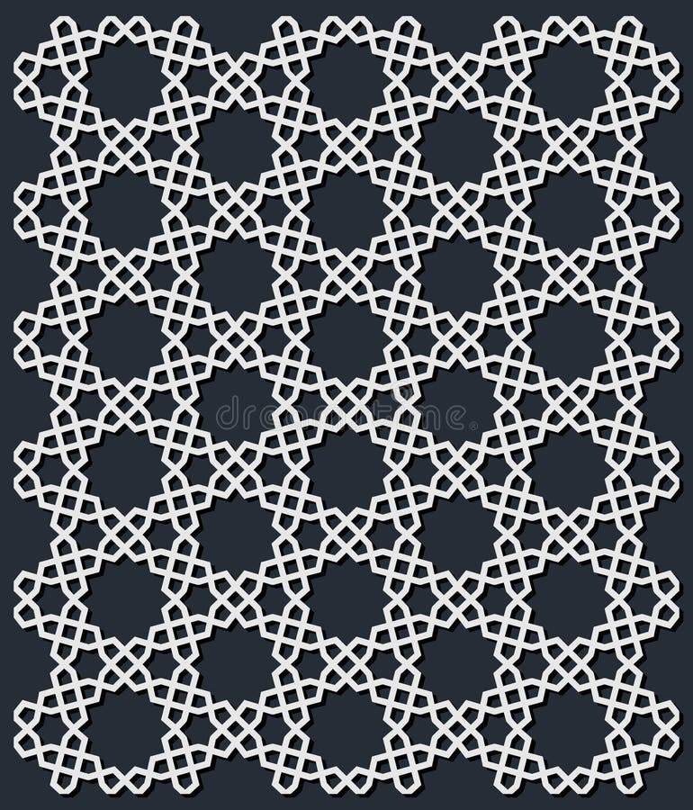Islamic Geometric Seamless Pattern. Vector Illustration Stock Vector ...