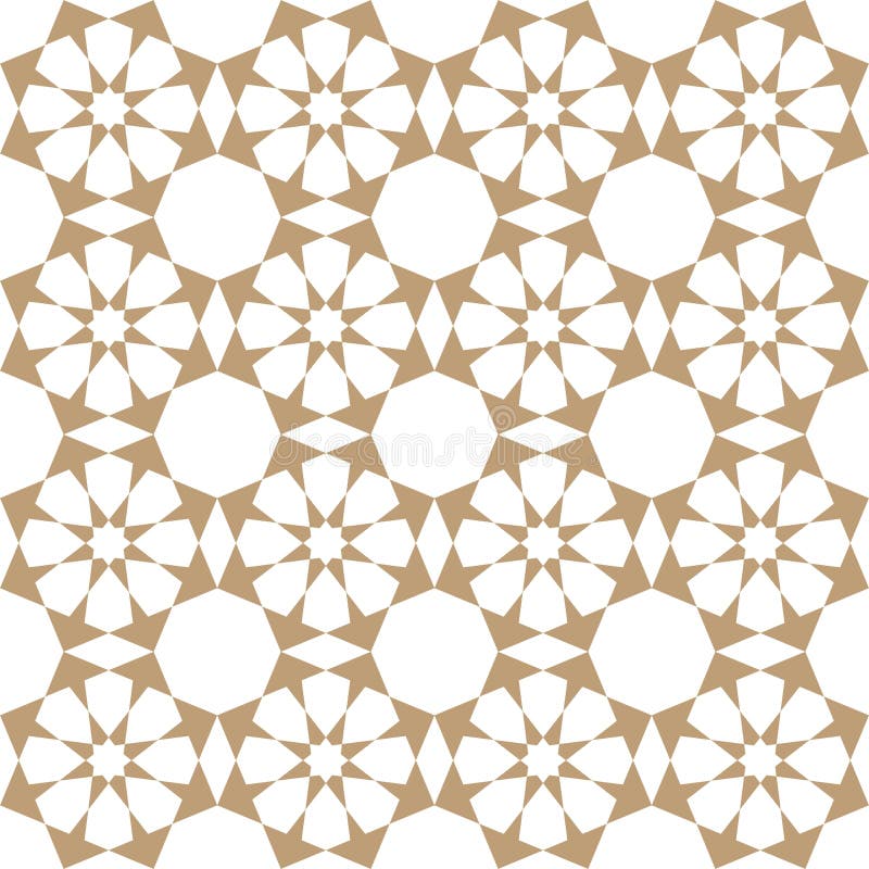 Islamic Geometric Seamless Pattern, Vector Illustration Stock Vector ...