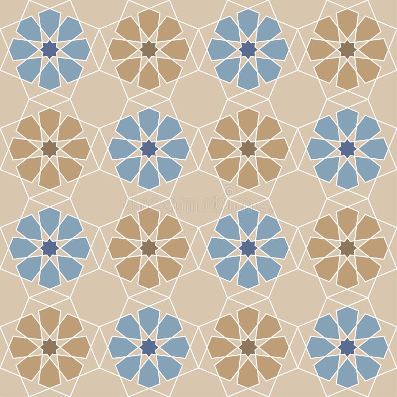Islamic Geometric Seamless Pattern, Vector Illustration Stock Vector ...