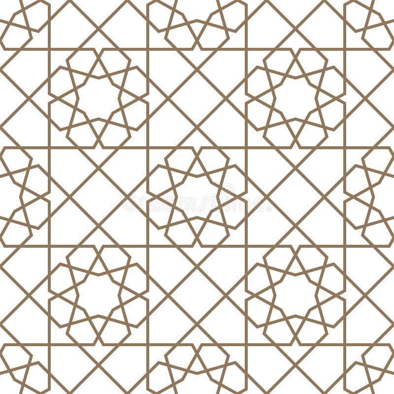 Islamic Geometric Seamless Pattern, Vector Illustration Stock Vector ...