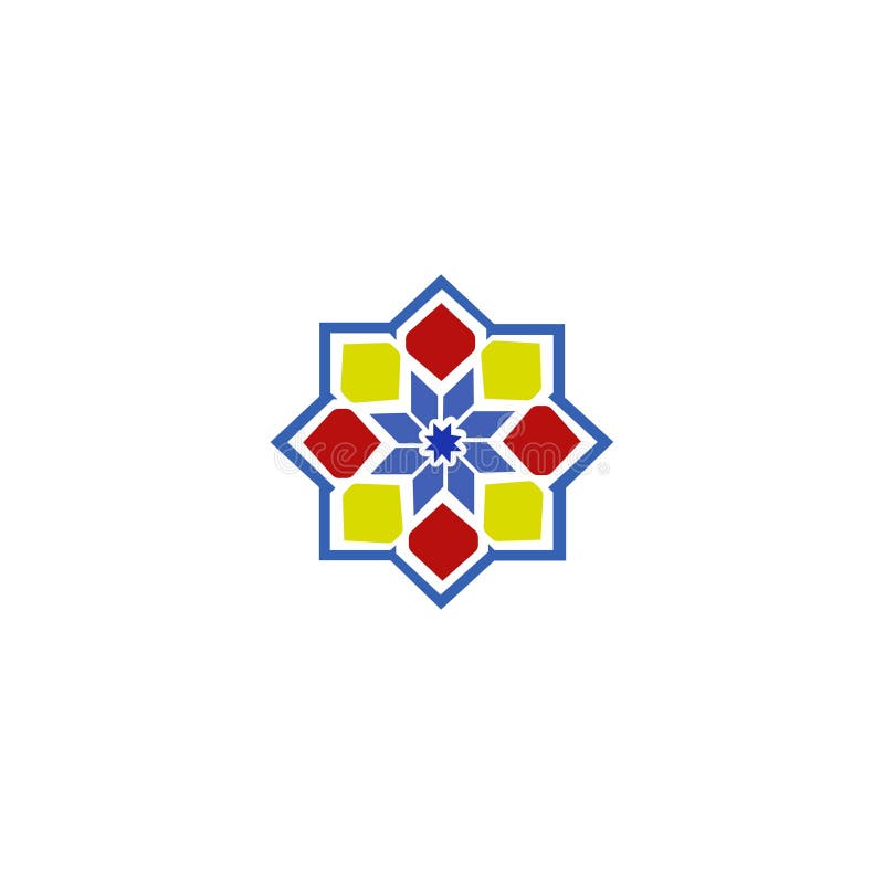 Islamic Geometric Vector Logo Stock Vector - Illustration of insignia ...