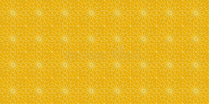 Islamic golden pattern 5 stock vector. Illustration of graphic - 268177262