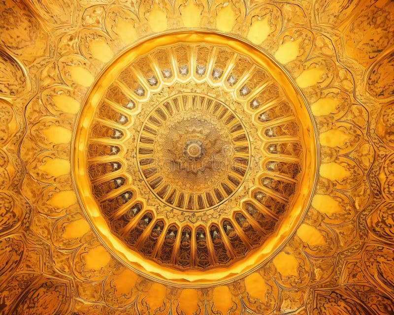 The Islamic Golden Dome Pattern is a Dreamy Light Pattern. Stock ...