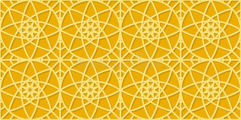 Islamic golden pattern 11 stock vector. Illustration of geometric ...