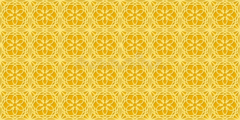 Islamic golden pattern 21 stock vector. Illustration of luxury - 268177312