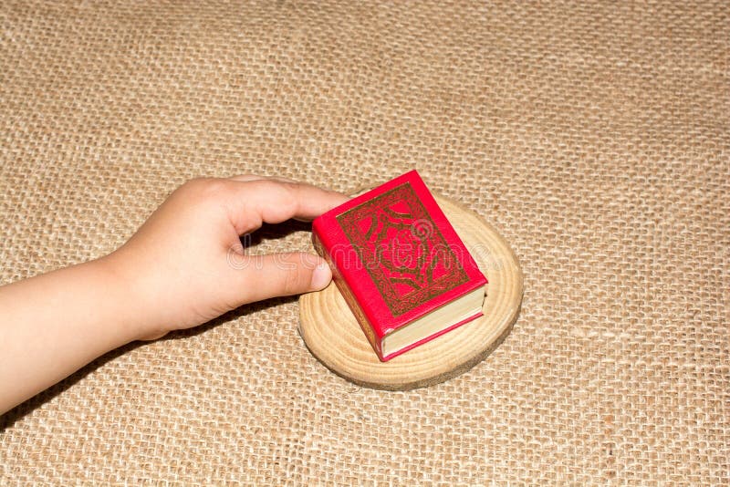 Islamic Holy Book Quran in Mini Size Stock Photo - Image of arabic ...