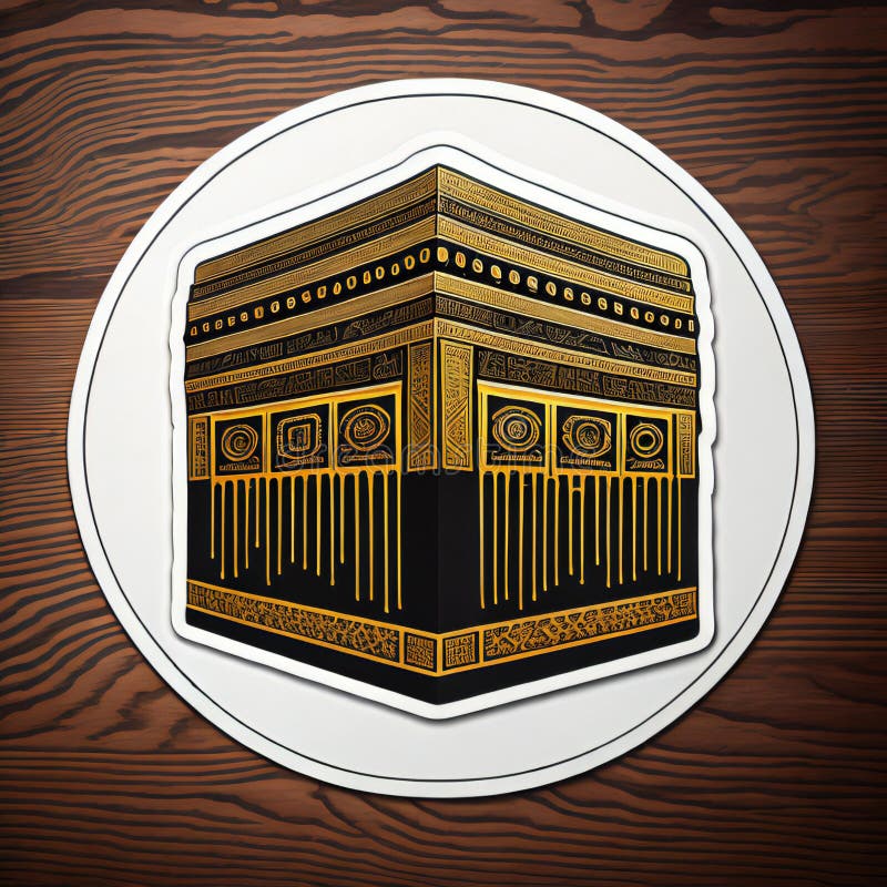 Islamic Holy Place of Kaaba. Generative Ai Stock Illustration ...