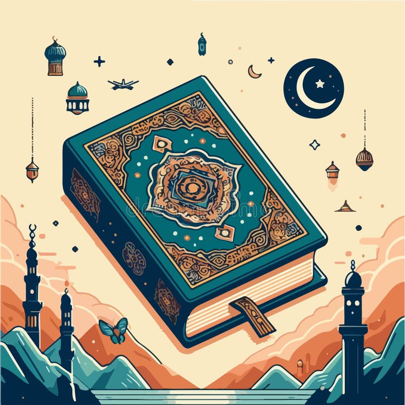 Islamic Holy Quran Vector Element Decor Stock Illustration ...