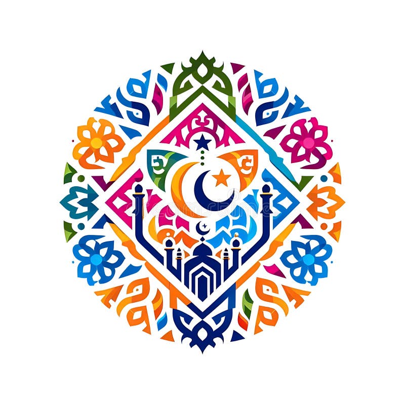 Islamic Icon Logo Design Illustration Stock Vector - Illustration of ...