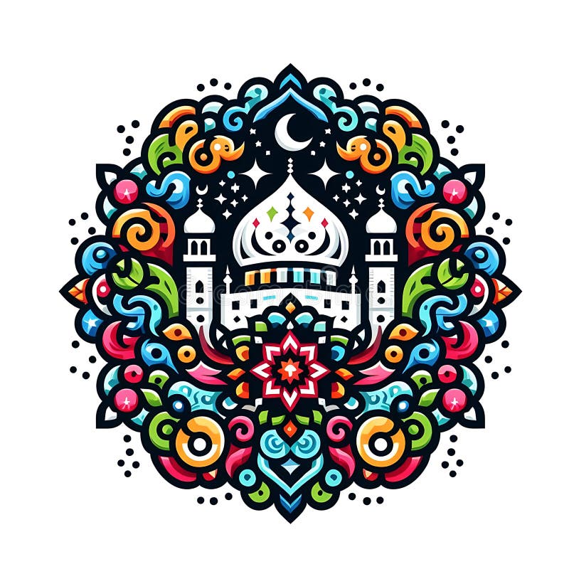 Islamic Icon Logo Design Illustration Stock Vector - Illustration of ...