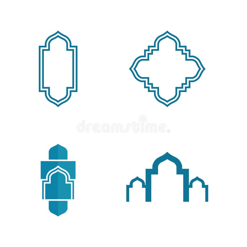 Islamic Icon and Ramadhan Logo Design Vector Graphic Sign Stock ...