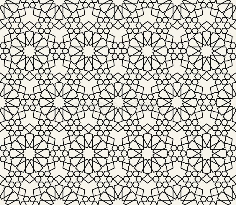 Islamic Inspired Seamless Pattern Vector Stock Vector - Illustration of ...