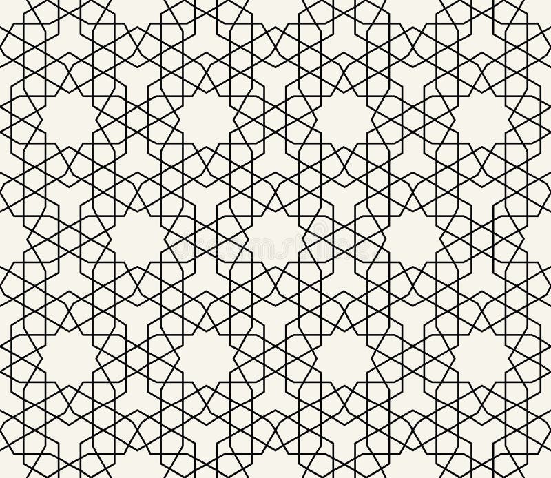 Islamic Inspired Seamless Pattern Vector Stock Vector - Illustration of ...