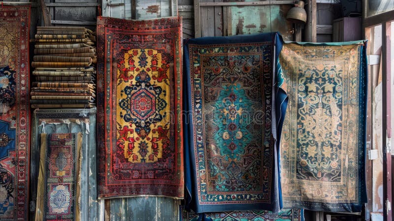 Islamic-inspired Tapestry Wall Hangings with Intricate Patterns Stock ...