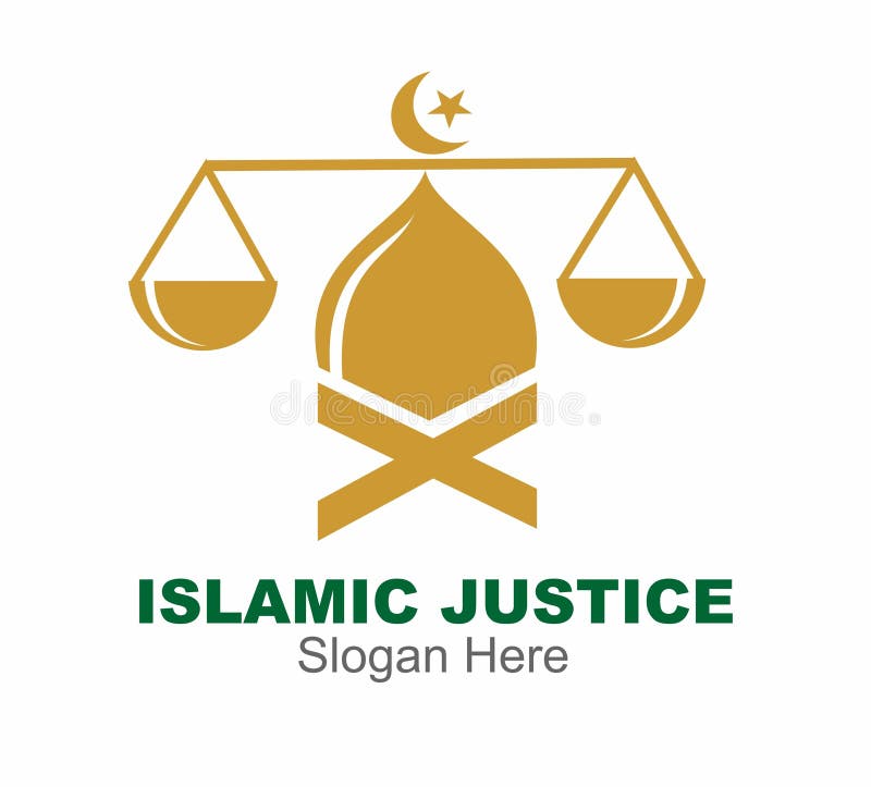 Islamic Justice Logo Design Concept Stock Vector - Illustration of icon ...
