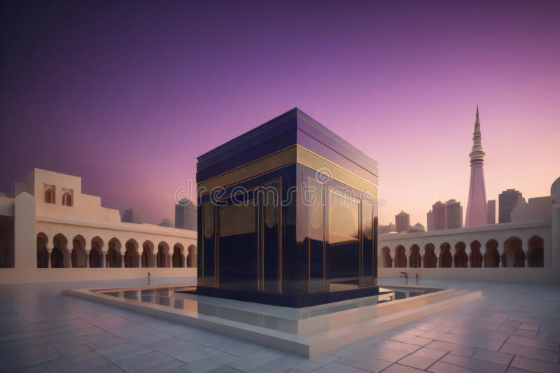 Islamic Kaaba. Generative Ai Stock Illustration - Illustration of ...