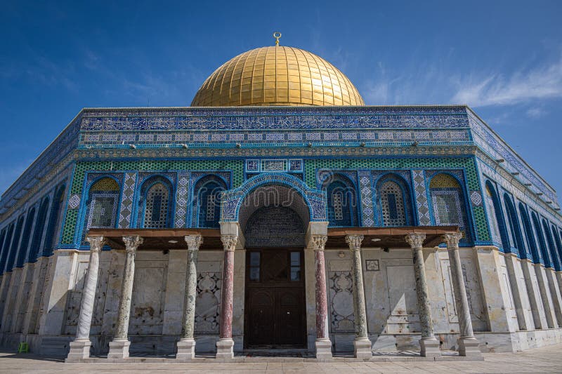 Islamic Landmarks in Old Jerusalem Editorial Stock Image - Image of ...