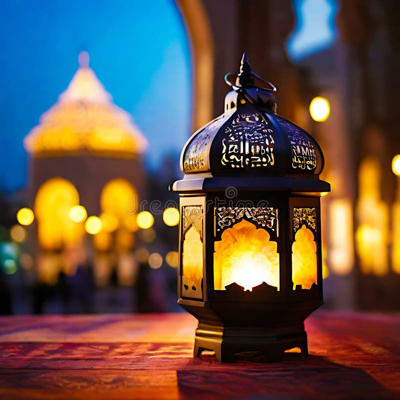 Islamic Lantern Blurred Mosque Background Stock Illustrations – 362 ...