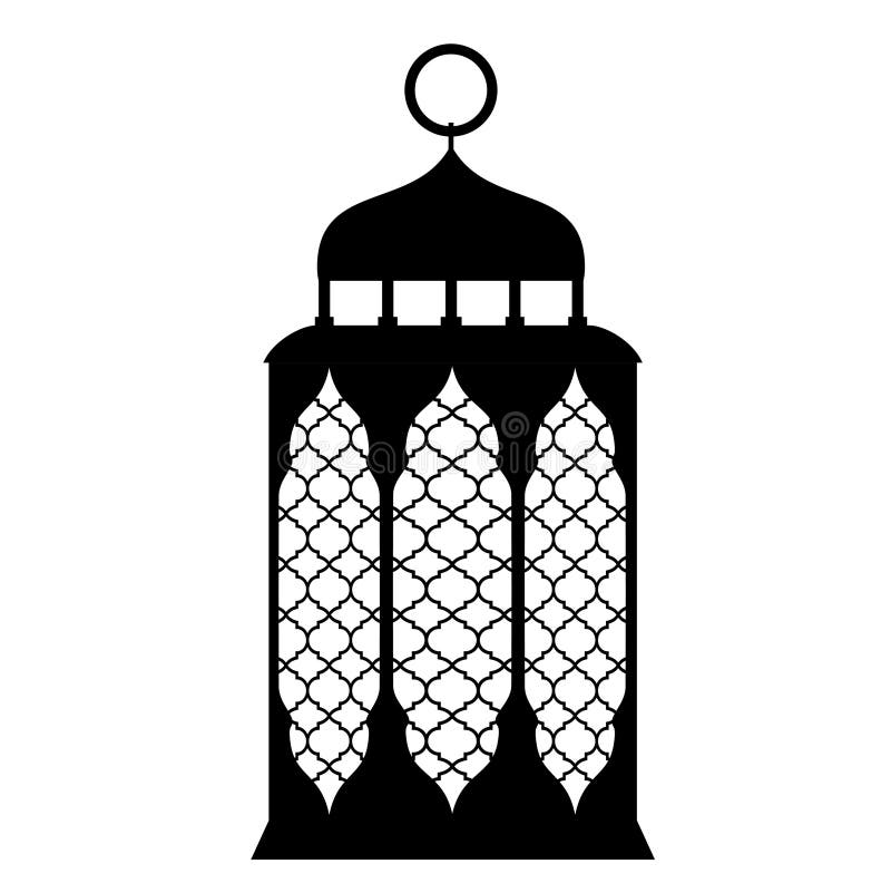 Islamic Lantern Silhouette Flat Logo Vector Illustration. Ramadan Logo ...