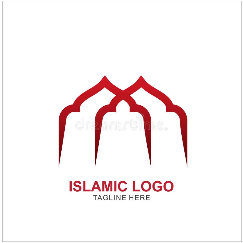 Islamic Logo Design Template Stock Vector - Illustration of islamic ...