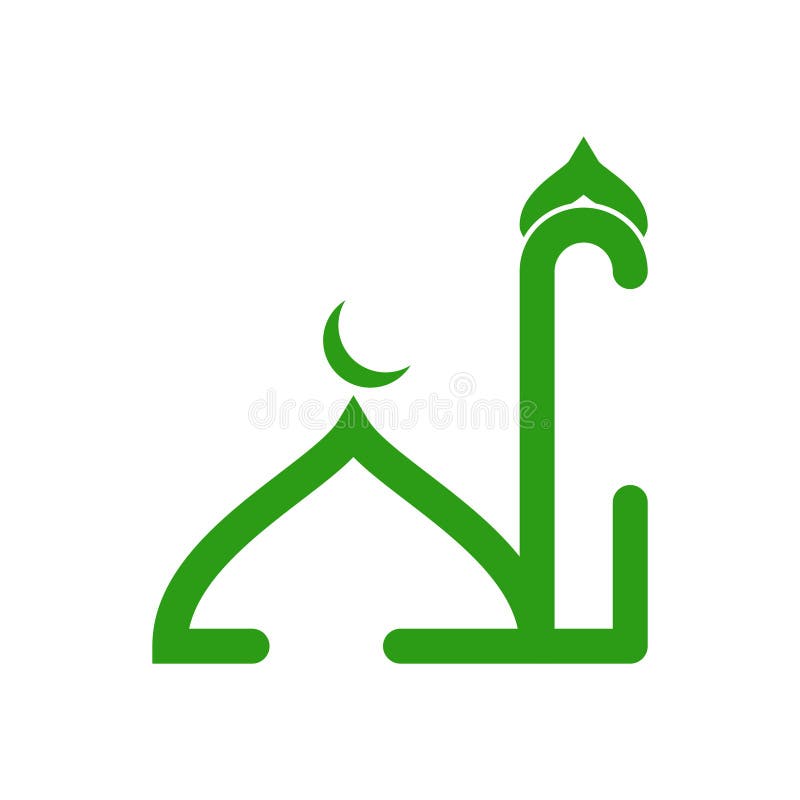 Islamic logo, Mosque stock illustration. Illustration of mubarak ...