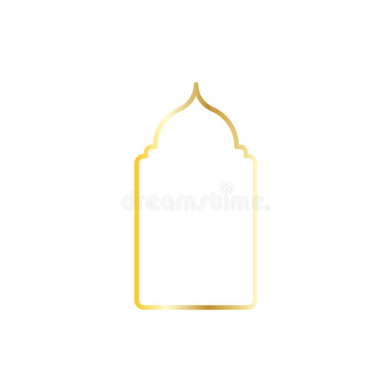 Islamic Logo and Symbol. Mosque Frame Vector Illustration Stock Vector ...