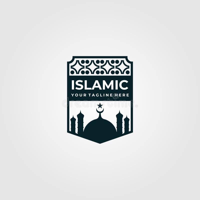 Islamic Logo Vector Emblem Illustration Design Stock Vector ...